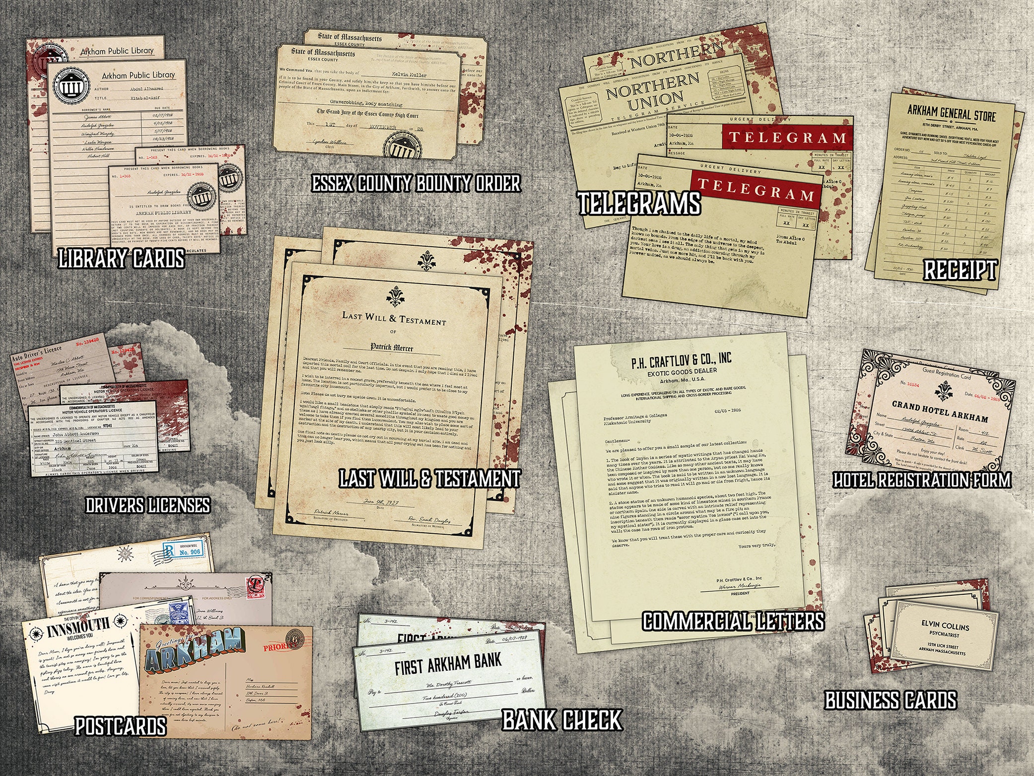 Cthulhu Handouts Mega Bundle Interactive Handouts for - Etsy UK