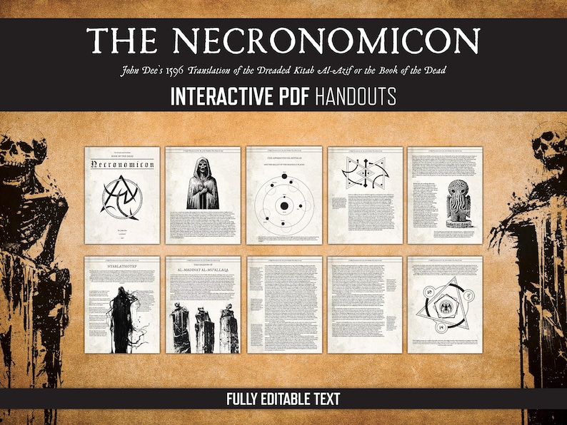 Necronomicon Handouts Vol. 1 | Interactive Handouts for Lovecraftian ...