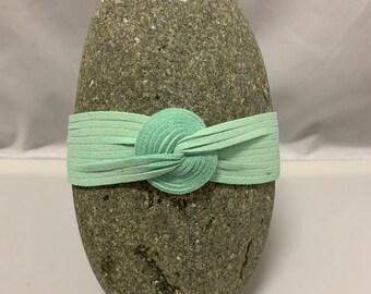 Large Random Weave Wrapped Rock, Wrapped Stone, Zen Stone, Leather ...