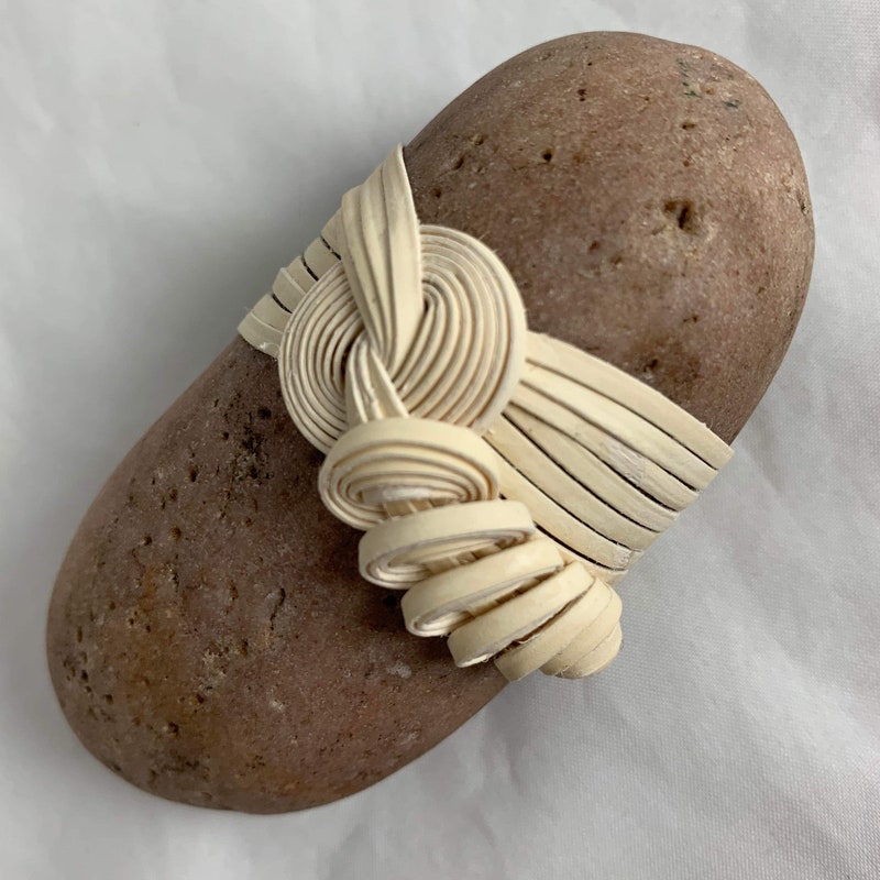 Cane Wrapped Rocks - Etsy
