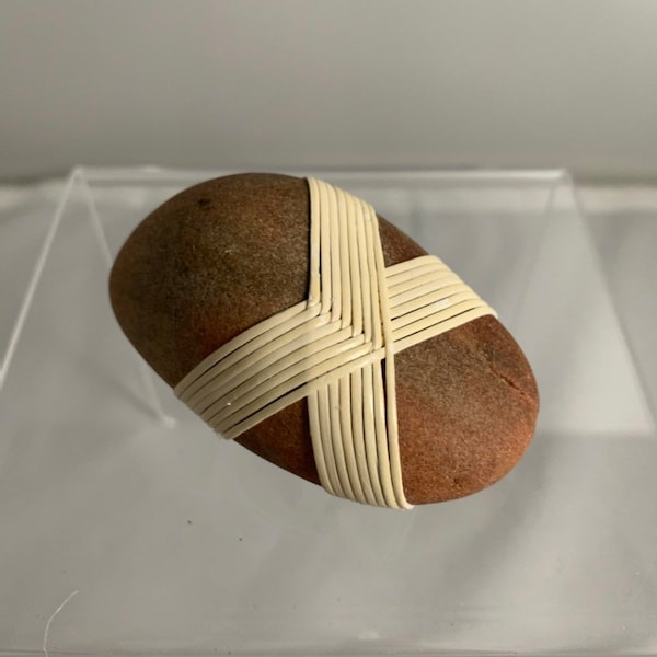 Cane Wrapped Rocks - Etsy