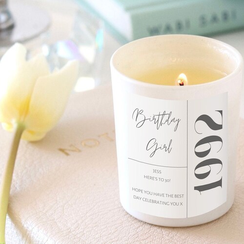 Personalised Birthday Wish Candle - Etsy