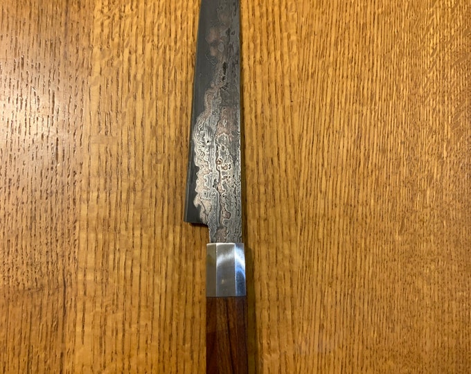 Meteorite Damascus Kitchen Knife - Etsy