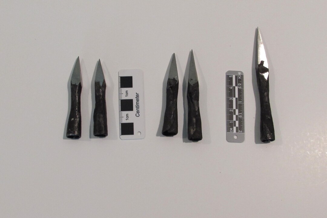 Hand Forged Arrowheads Bodkin Points - Etsy