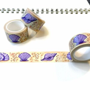 Promo Set of 2 Washi Tapes Jellyfish and Seashells, Cute Gift ...