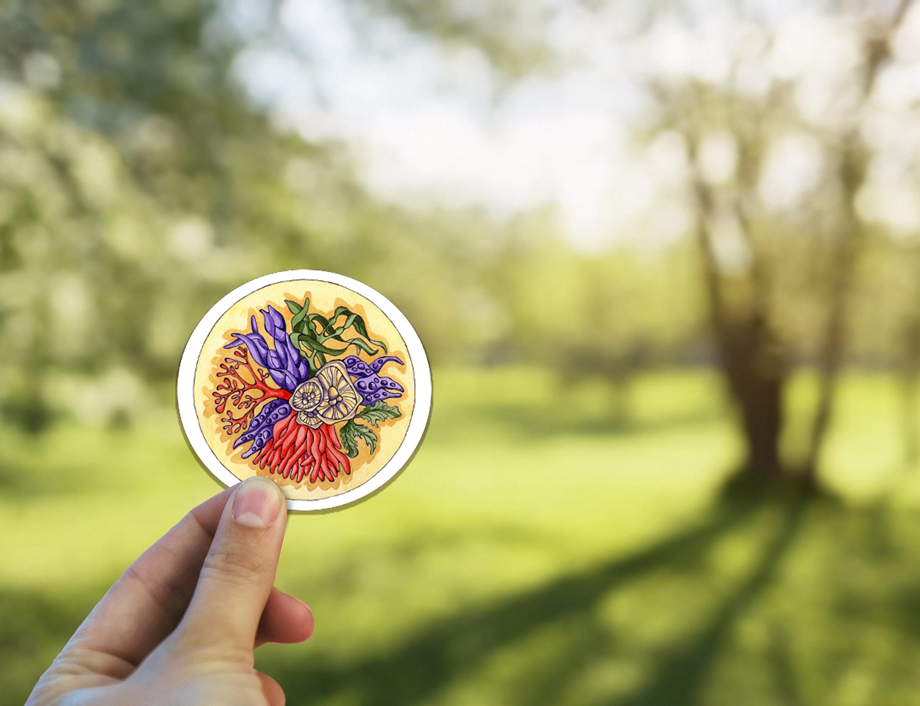 Sea Plants Art Vinyl Sticker Waterproof Sticker for Laptop - Etsy