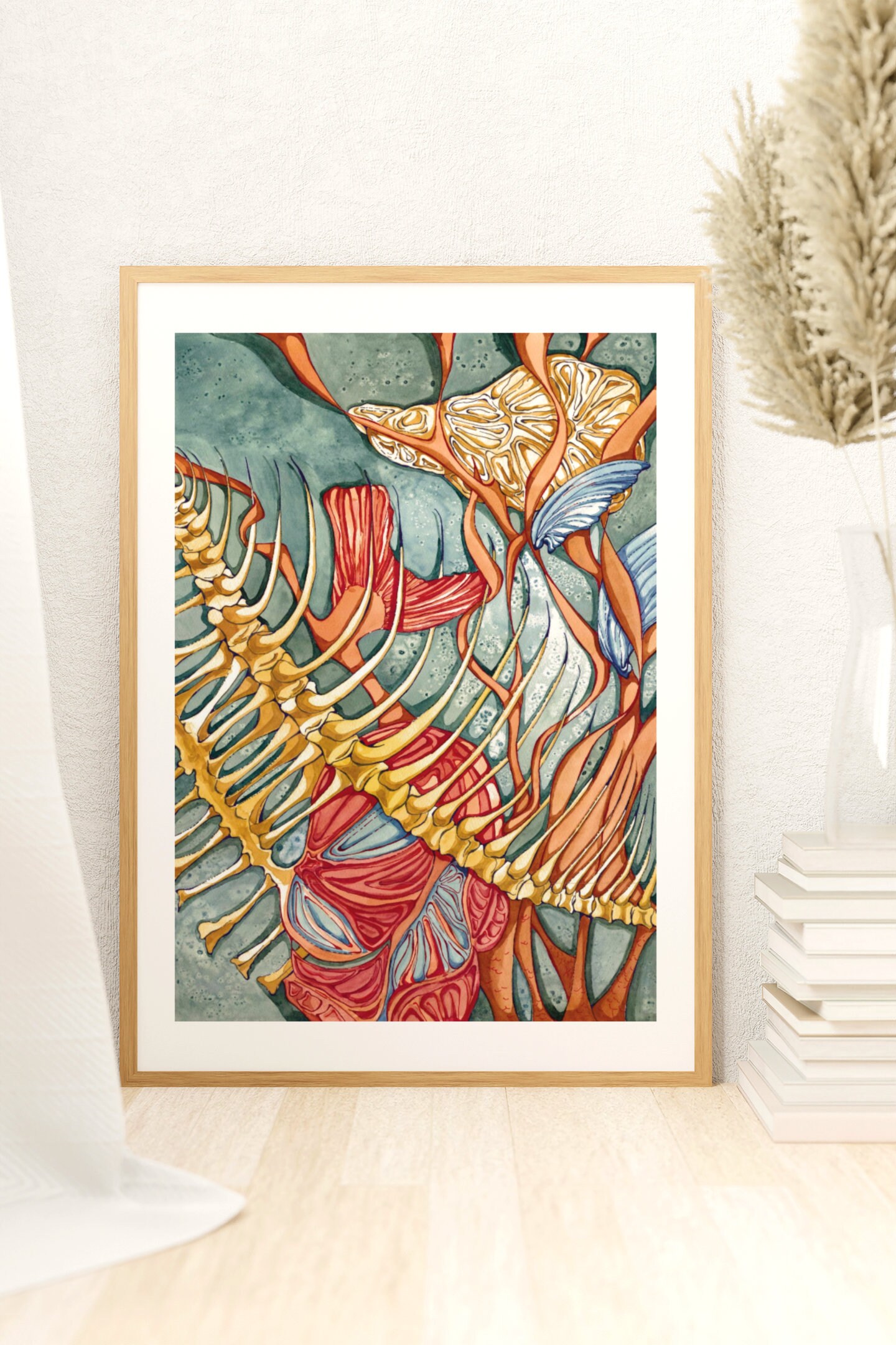 Art Print Fish Composition Abstract Marine Life Ocean - Etsy