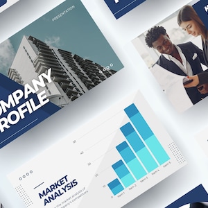 Canva Business Powerpoint Presentation Template - Etsy