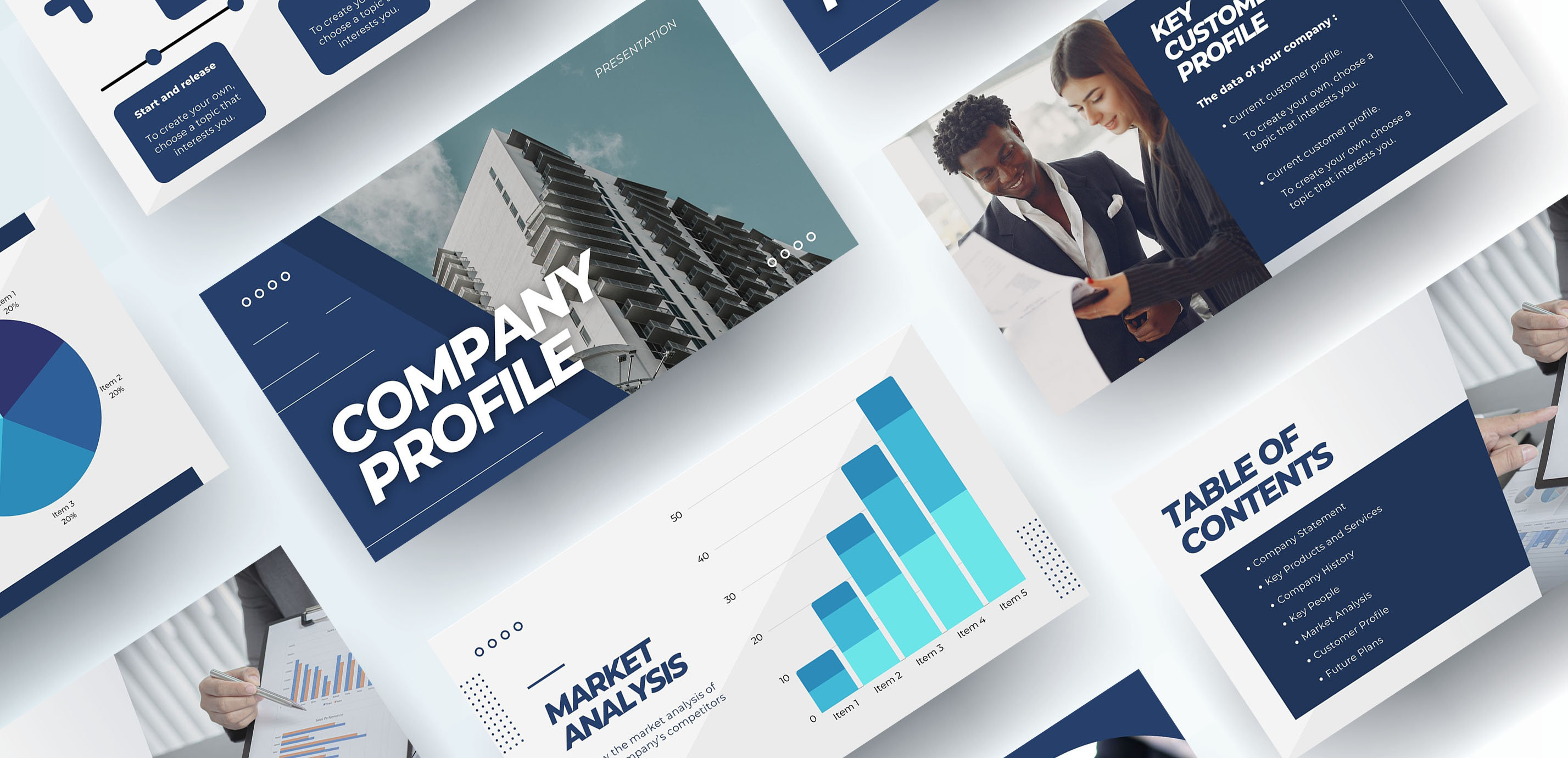 Canva Business Powerpoint Presentation Template - Etsy