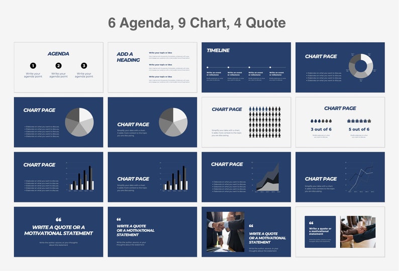 Canva Business Powerpoint Presentation Template - Etsy