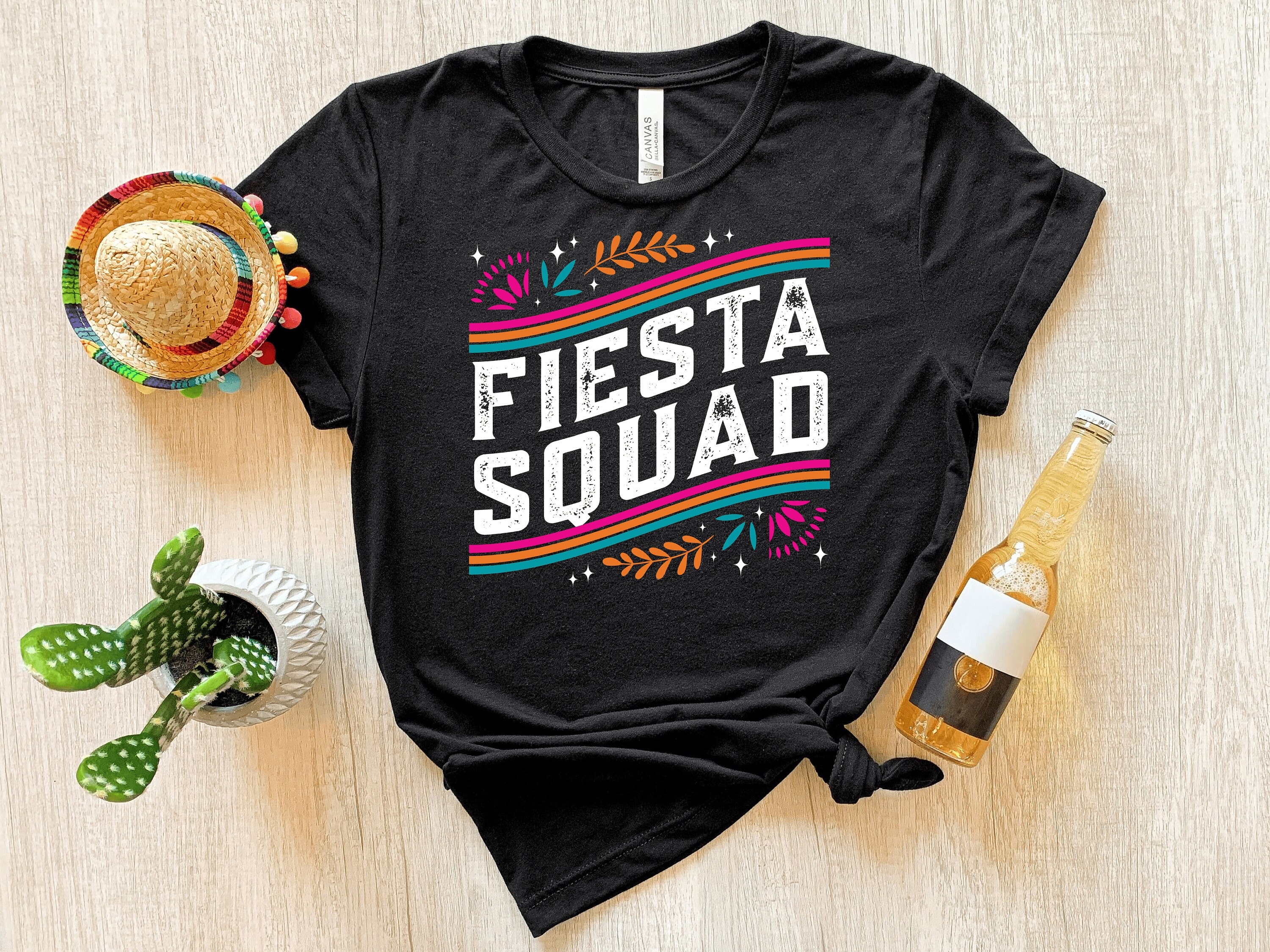 Fiesta Squad Shirt, Bridesmaid Shirts, Mexican Fiesta Shirt, Cinco De ...