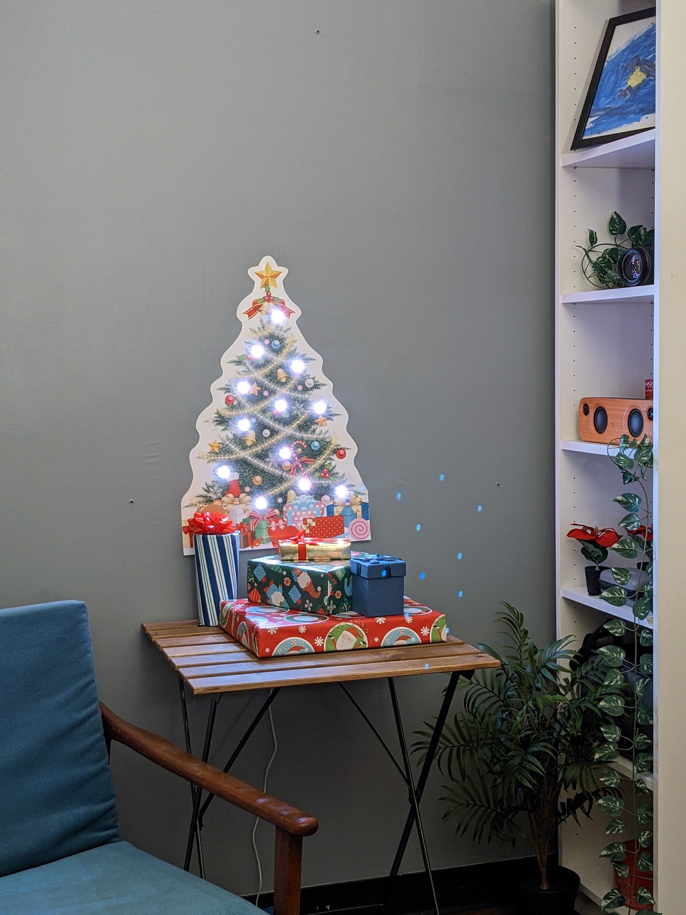 Mini LED Christmas Tree Wall Poster Made in Canada - Etsy