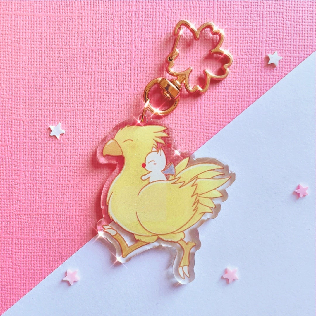 Fantasy Choko Bird Kawaii Friend- Keychain Acrylic Charm - Anime Manga ...