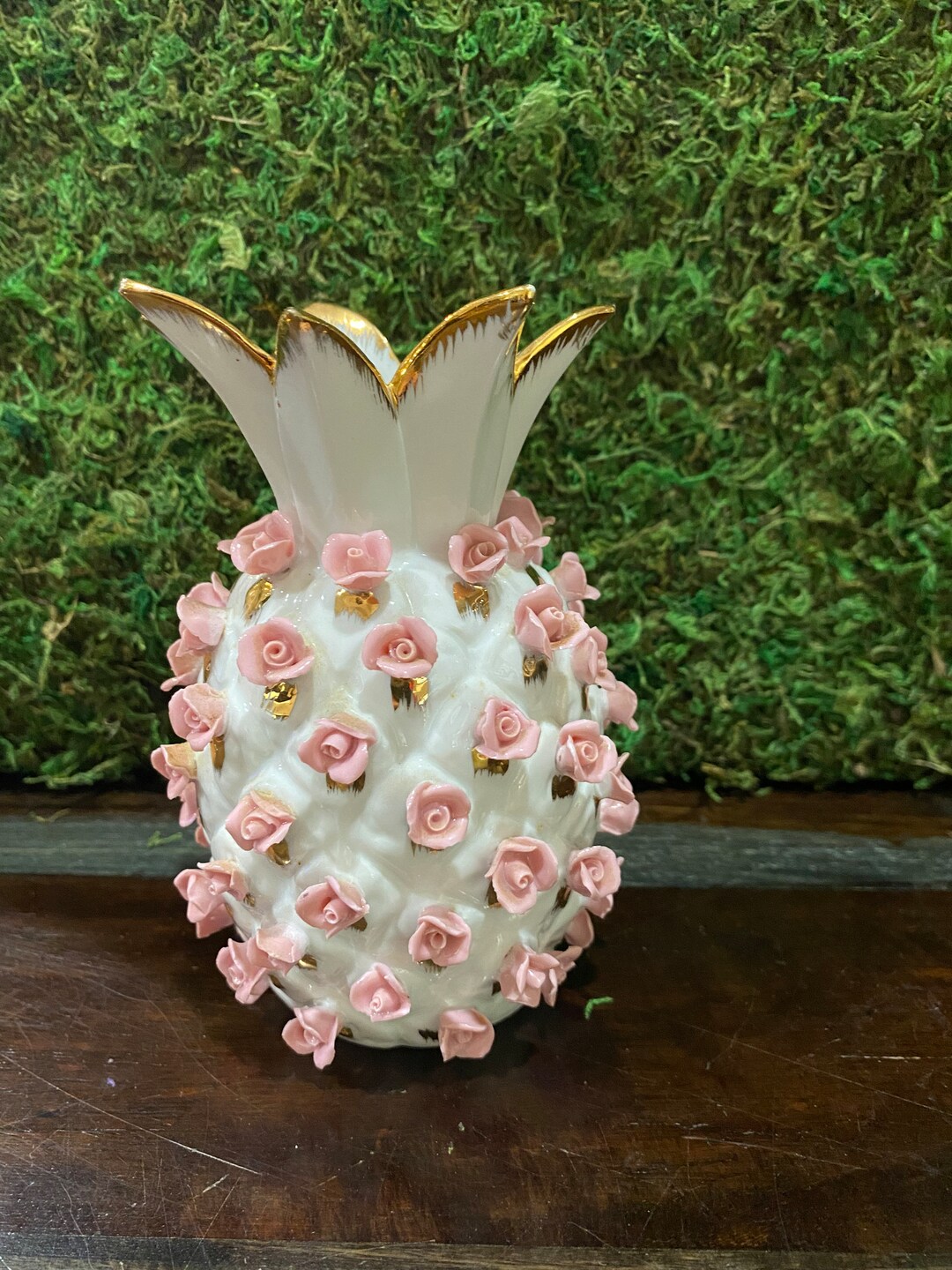 1950s Lefton Mid Century Porcelain Pineapple Vase - Etsy