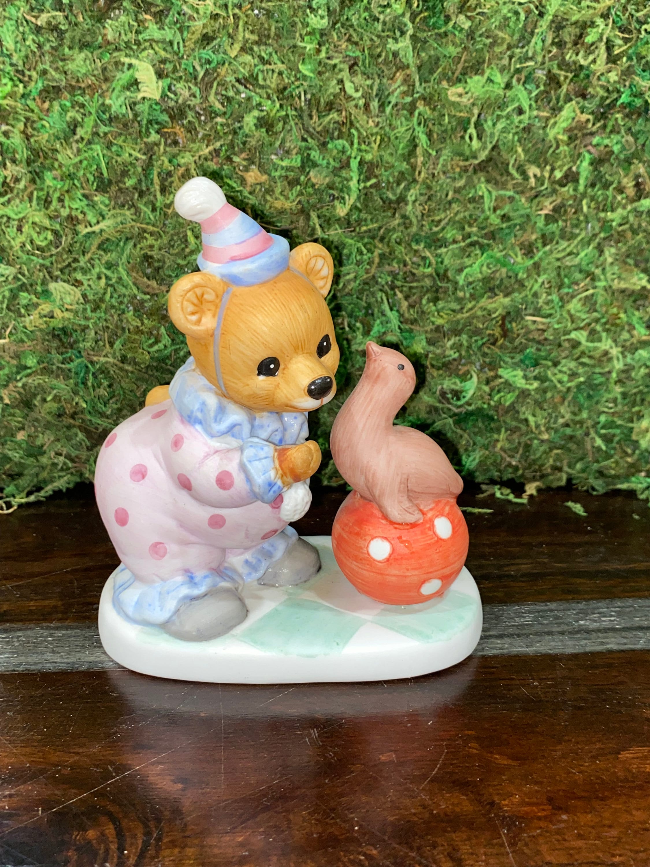 Homco Circus Bear With Seal - Etsy