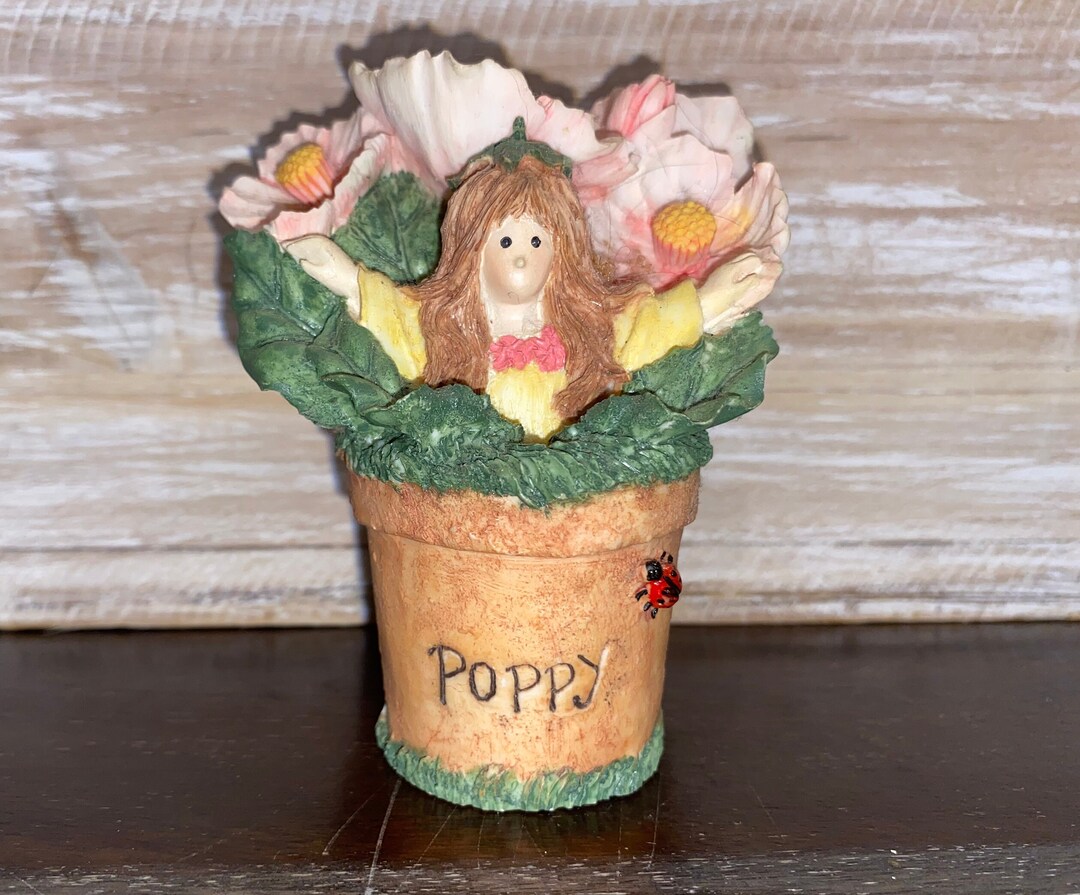 Poppy From the Flutter Blossom Family, Fairy, Fairy Figurine - Etsy