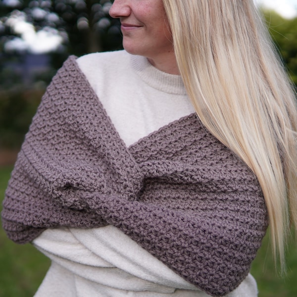 Twisted Shawl Sweater - Etsy