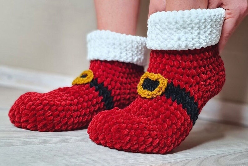 Julemandens Hjemmesko / Julemandens Sutsko / Julemandens - Etsy