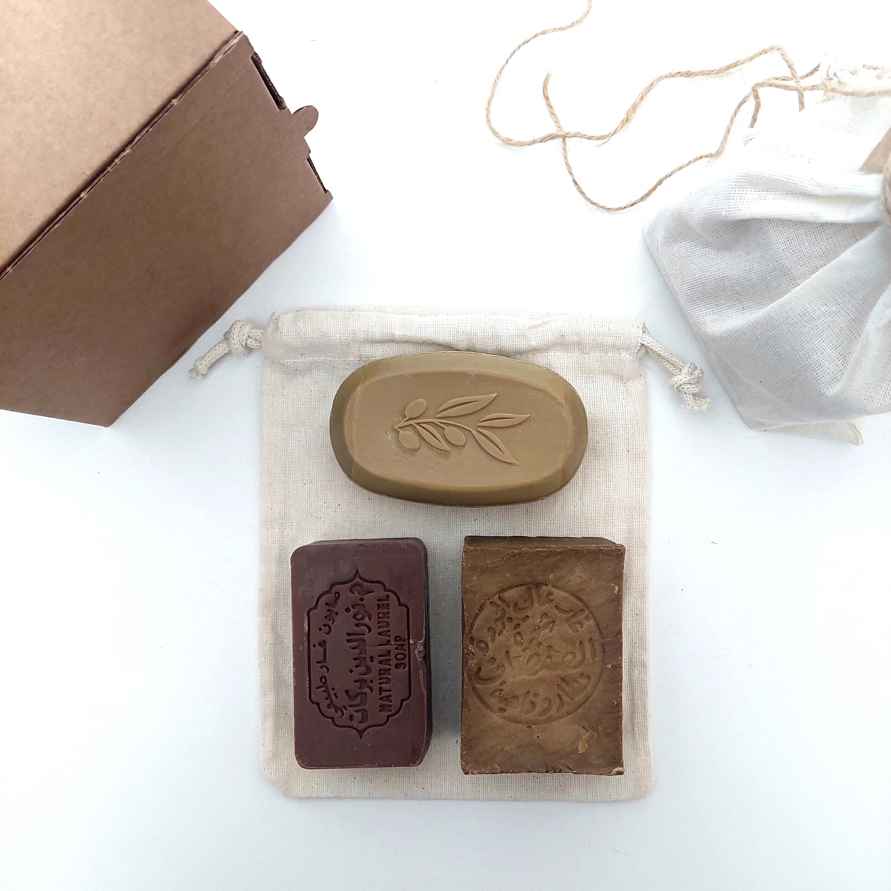 3 Different Aleppo Soaps With Laurel Oil, Earty Scented (classic Aleppo ...