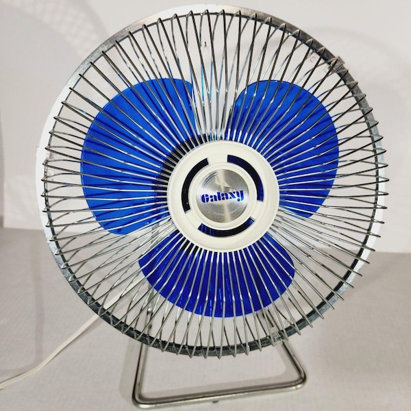 Blue Electric Fan - Etsy