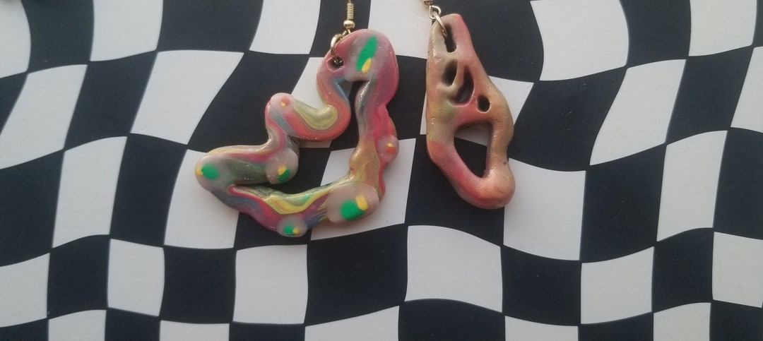 Wacky Wavy Earrings - Etsy