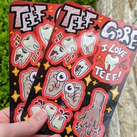 Creepy Gore Plush Animal Waterproof Stickers! - Etsy