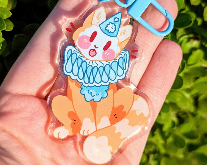 Clown Crochet Keychain, Cute Clown Keychain, Fun Gifts, Cute Gifts ...