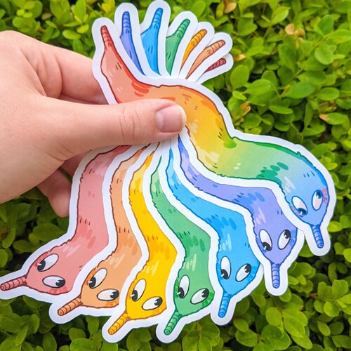 Worm on a String Stickers - Etsy