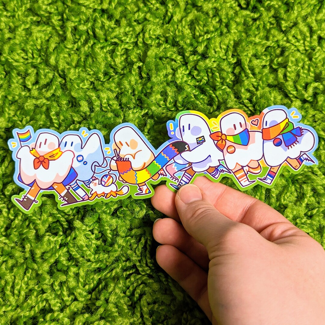 Long Ghost Pride Parade Waterproof Sticker! - Etsy