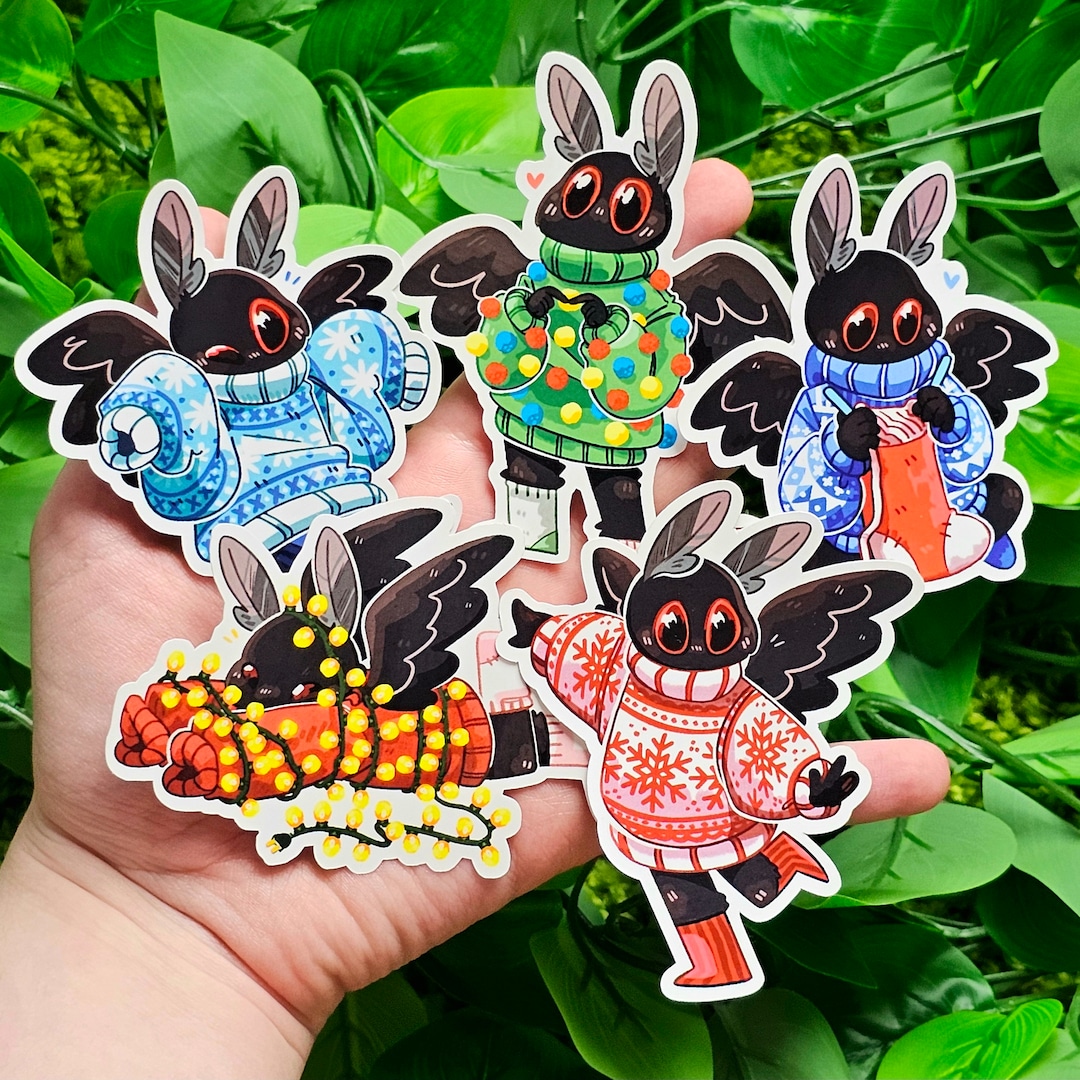 Mothman Sweater Weather Stickers - Etsy