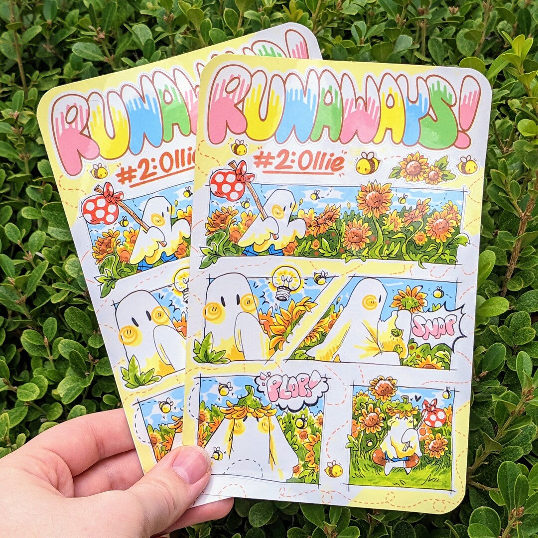 V2 Runaway Ghosts Comic Waterproof Sticker Sheet! OLLIE - Etsy