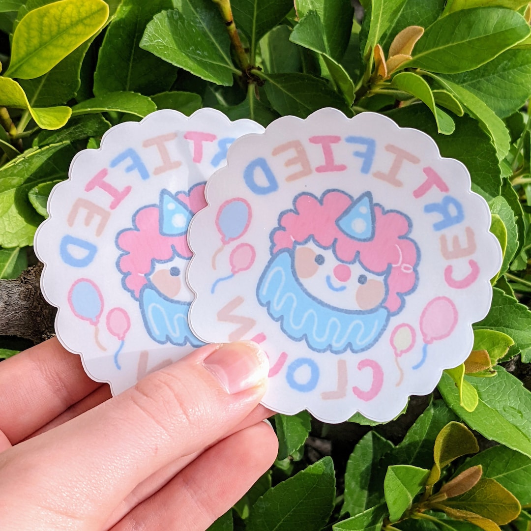 Certified Clown Car Sticker // 3in Waterproof Front Adhesive - Etsy