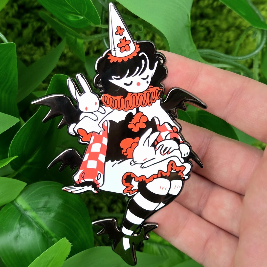 Large Vampire Clown Enamel Pin! - Etsy