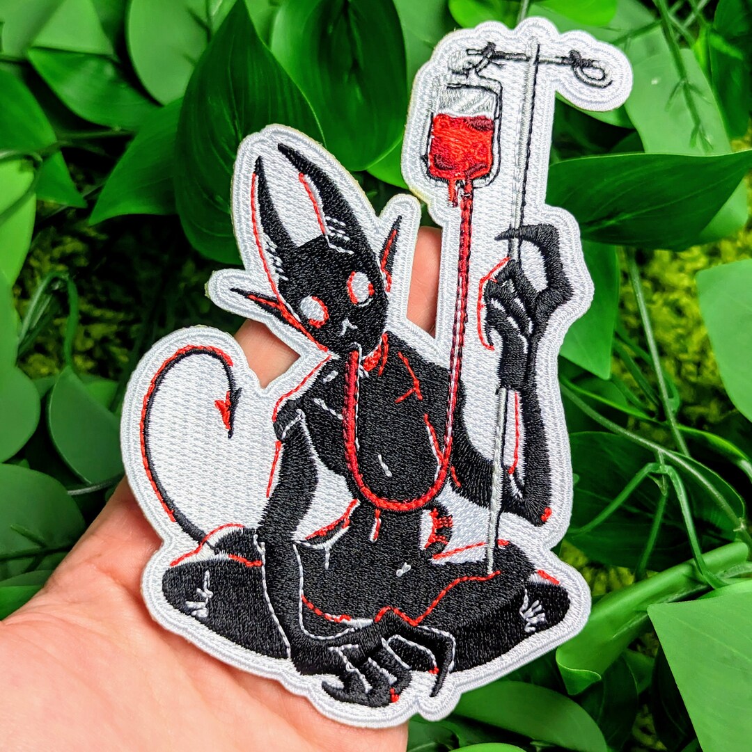 Blood Bag Demon Patch - Etsy