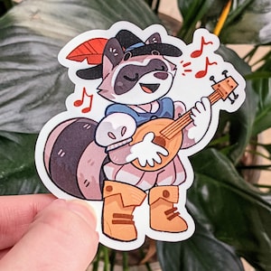 DND Raccoon Party Waterproof Sticker Set! - Etsy