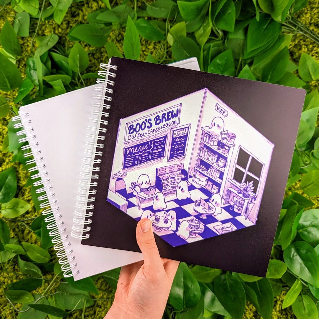 Ghost Cafe Large Reusable Square Sticker Book - Etsy