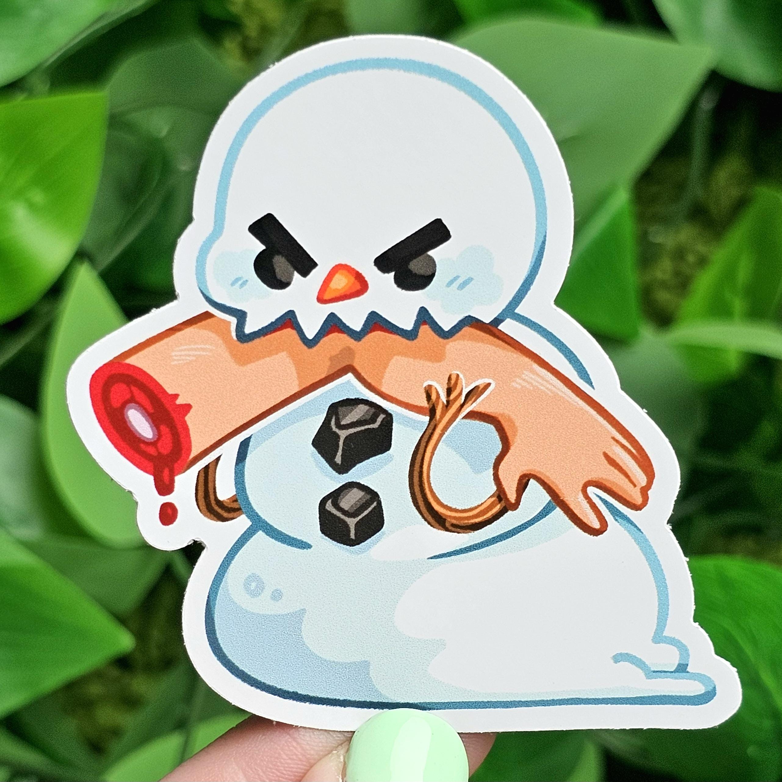 Creepy Snowman Stickers! - Etsy