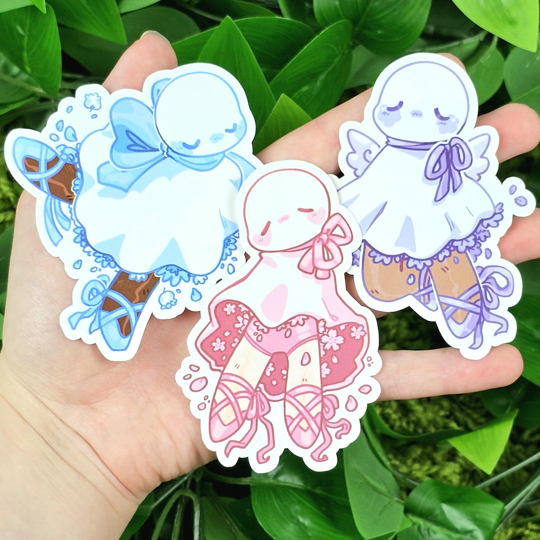 Ballerina Ghost Stickers! - Etsy