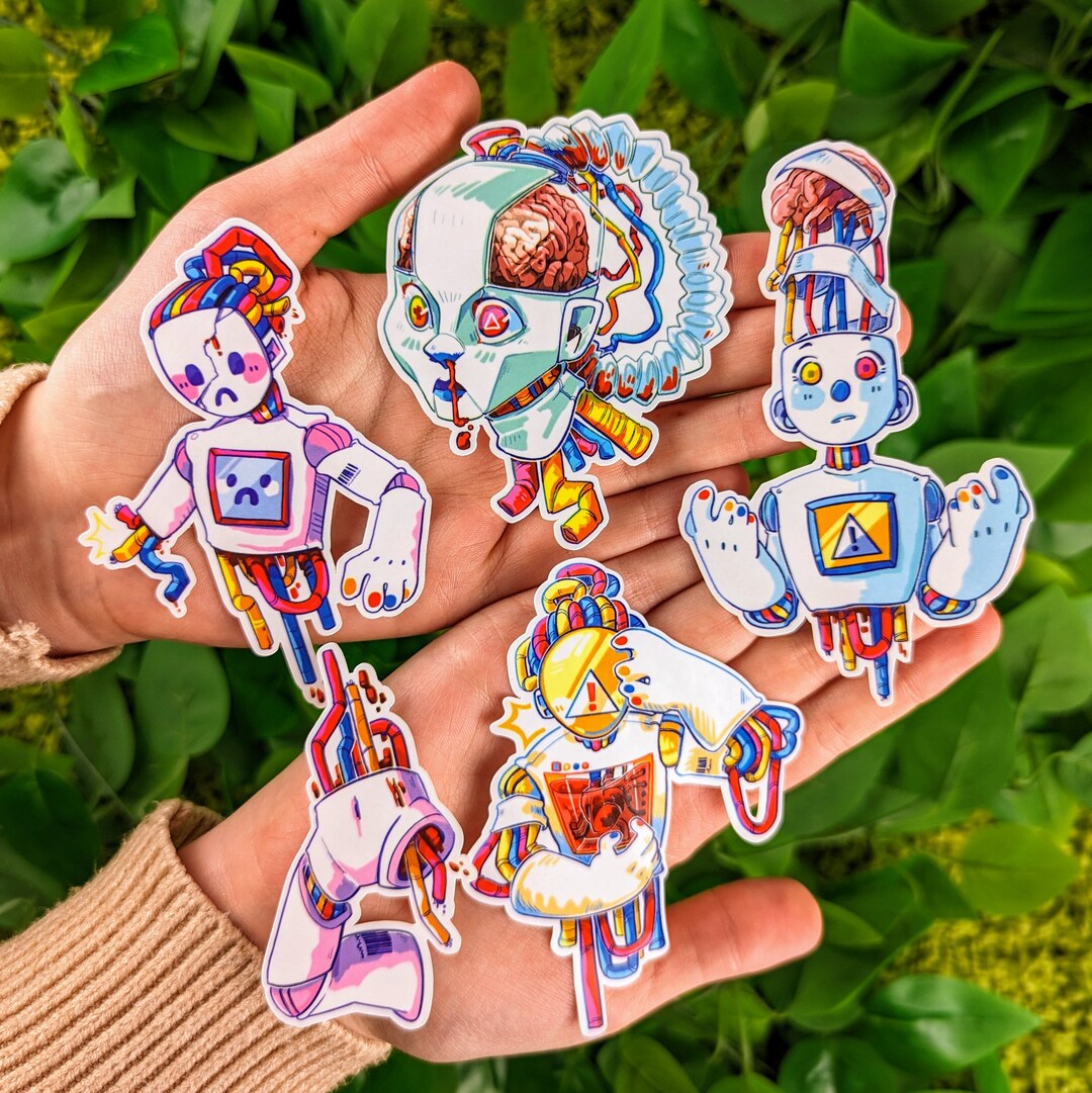 Robot Malfunction Stickers - Etsy