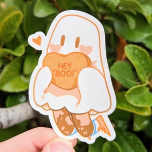 Candy Heart Ghost Waterproof Stickers! - Etsy
