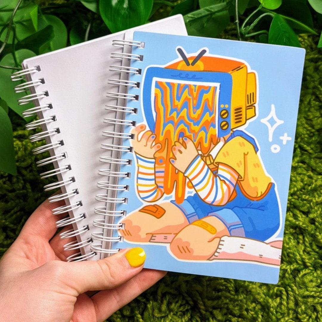 Drippy Saturated TV Head Small Reusable Sticker Book - Etsy