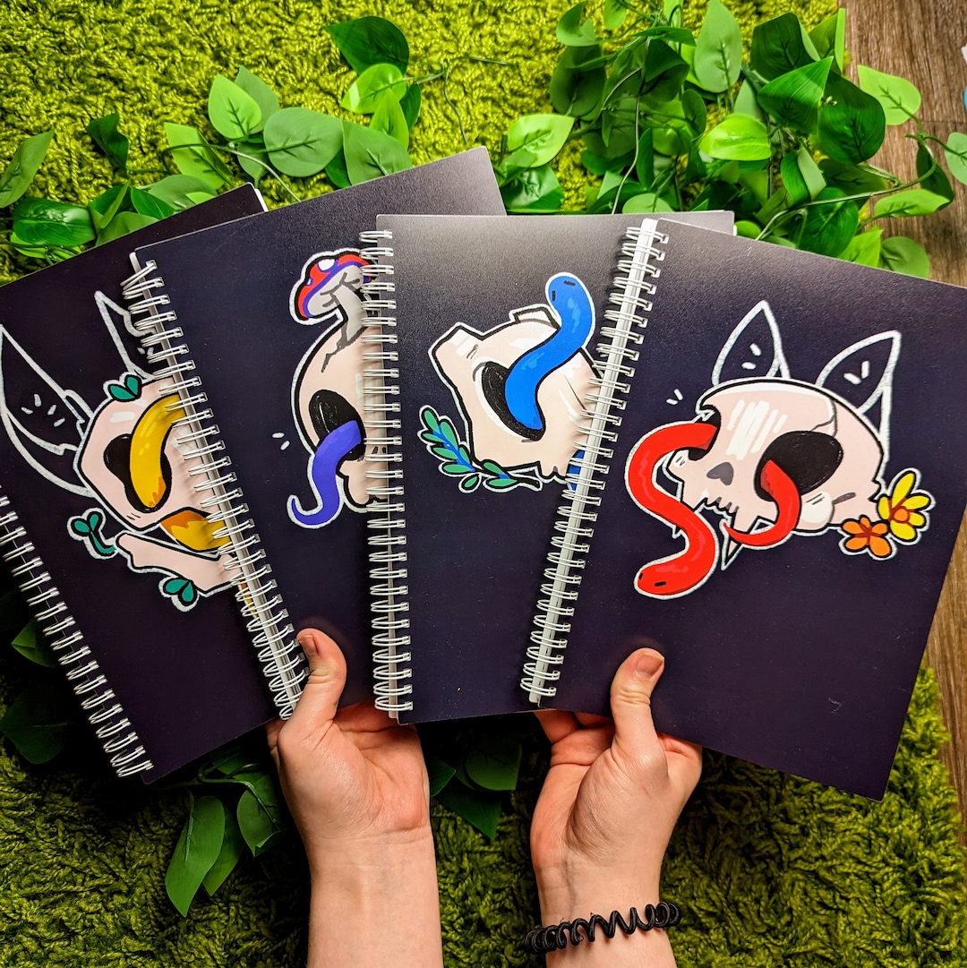 Snakes and Skulls Large Reusable Sticker Books - Etsy