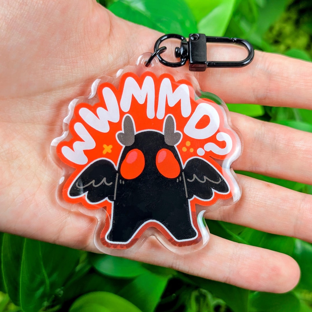 Mothman Keychain! - Etsy