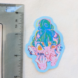 Demon Girl Waterproof Sticker Set! - Etsy
