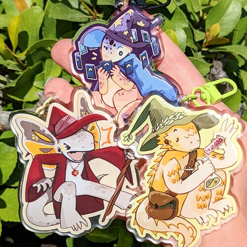 Chaotic Bee Keychains // Acrylic 3in Keychain - Etsy