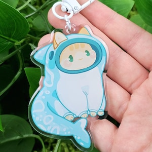 Cats in Sea Creature Costumes Keychains! - Etsy