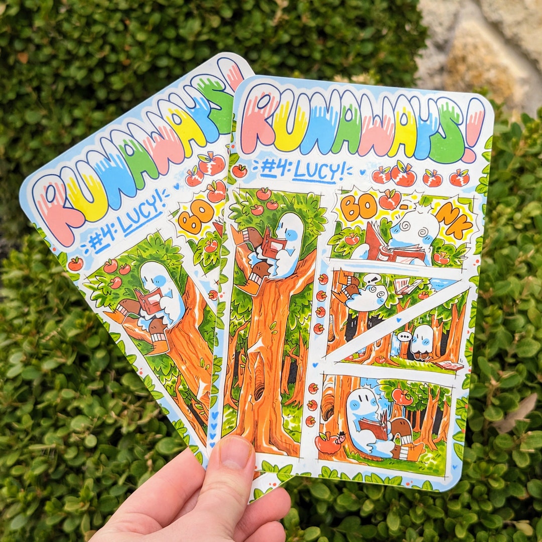 V4 Runaway Ghosts Comic Waterproof Sticker Sheet! LUCY - Etsy