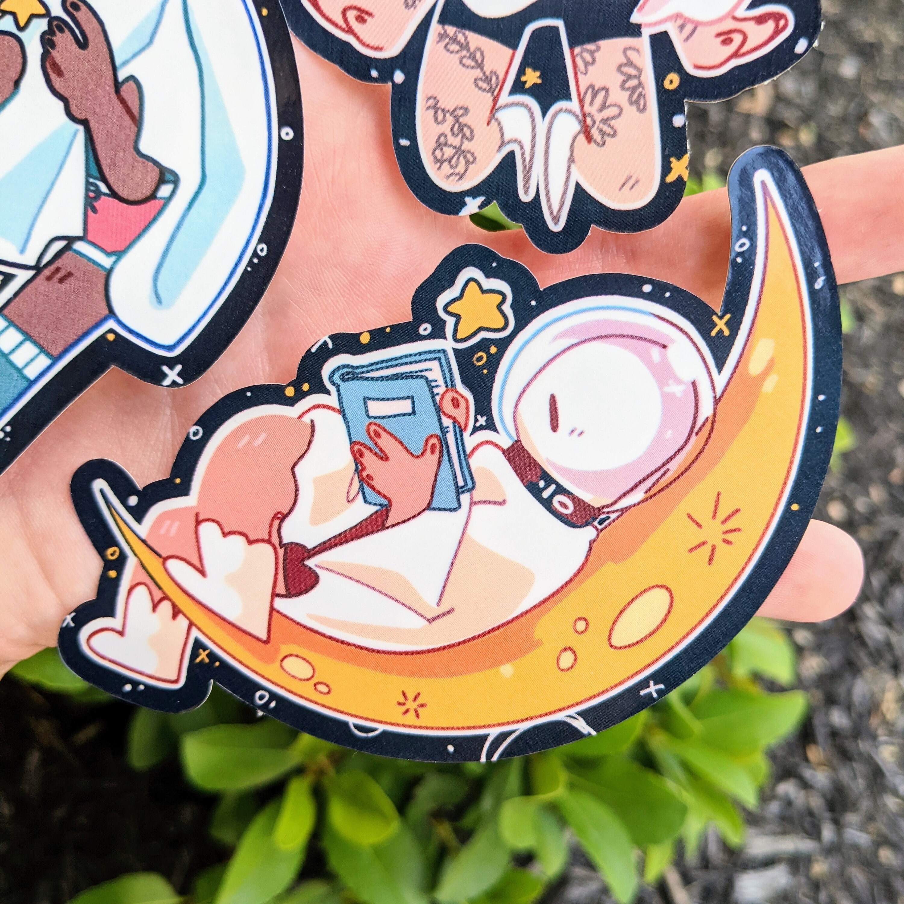 Cute Space Ghost Sticker Set V5// 4in Waterproof/weatherproof - Etsy UK