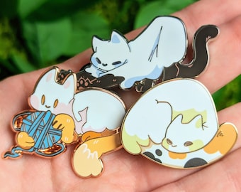 Nightmare Cat Enamel Pin Halloween Cat Killer Cat Pin Cat - Etsy