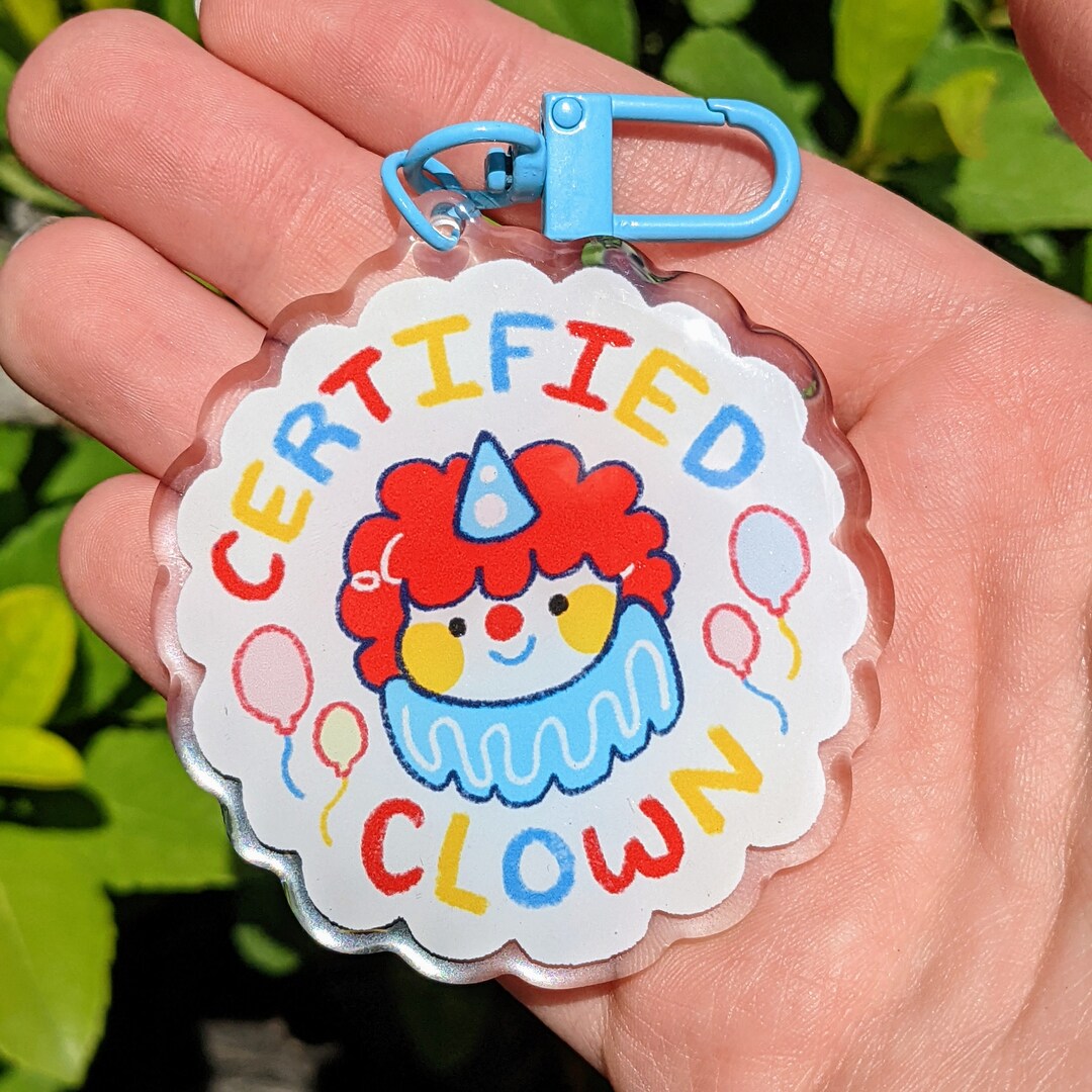 Certified Clown Keychain! - Etsy